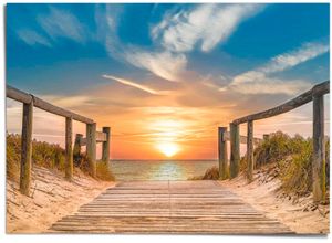 8714597626094 - Poster REINDERS Sonnenuntergang am Strand blau (farbe bild(er) blau) B140cm H100cm T01cm Papier Bilder
