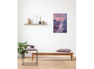 4055065031007 - Leinwandbild KOMAR Morning Vibes - Größe 40 x 60 cm bunt (farbe bild(er) rosa blau lila) B40cm Papier Holz Bilder Keilrahmenbild mi Echtholzrahmen