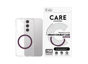 5715685016981 - CARE BY PANZERGLASS Handyhülle Magnetic QI Compatible Urban Combat Case für Samsung Galaxy S25 lila B11cm H25cm T20cm Hüllen Backcover Schutzhülle Handyschutzhülle Case Schutzcase stoßfest