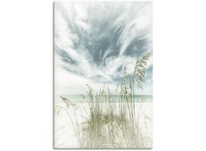 4062144650073 - Wandbild ARTLAND Himmlische Stille am Strand Vintage Bilder Gr B H 20 cm x 30 cm Leinwandbild Strandbilder Hochformat 1 St weiß Kunstdrucke als Alubild Leinwandbild Wandaufkleber oder Poster in versch Größen