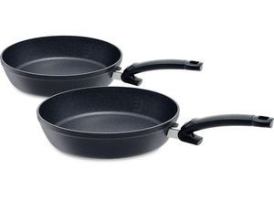 4009209381794 - Pfannenset Adamant® Comfort  Schwarz  Metall  2-teilig  Made in Germany  kratzfest antihaftbeschichtet Skalierung  Kochen Pfannen