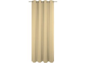 4004567373672 - Vorhang WIRTH Trondheim 328 g m² beige B132cm H275cm Chenille Produkt erfüllt die Vorgaben zum Brennverhalten für Frankreich Polyacryl Gardinen nach Maß