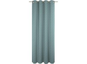 4004567391072 - Vorhang WIRTH Trondheim 328 g m² blau (hellblau produkt erfüllt die vorgaben zum brennverhalten für frankreich) B132cm H395cm Chenille Polyacryl Gardinen nach Maß