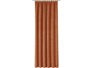 4004567385002 - Vorhang WIRTH Trondheim 328 g m² orange (terra) B132cm H265cm Chenille Wohnzimmer Polyacryl Gardinen nach Maß