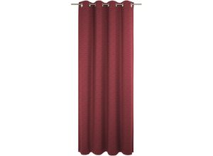 4004567378073 - Vorhang WIRTH Trondheim 328 g m² rot B132cm H355cm Chenille Deutsch (DE) Englisch (EN) Finnisch (FI) Französisch (FR) Polyacryl Gardinen nach Maß