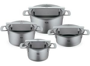 4009209393452 - Topf-Set FISSLER Phi Collection silber (silberfarben) Töpfe cookstar Allherdboden  Edelstahl 18 10  Made in Germany