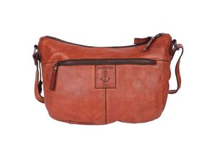 4046478080751 - Handtasche HARBOUR 2ND Emerson Damen Gr B H T 36cm x 19cm x 11cm braun (cognac) Rindsleder Taschen gewaschendes Rindleder