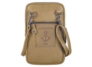 4046478087927 - Mini Bag HARBOUR 2ND Benita Damen Gr B H T 11cm x 16cm x 2cm grün (pistachio) Leder Taschen aus griffigem Leder mit typischen Marken-Anker-Label