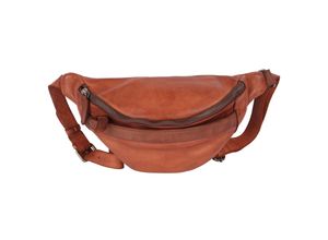 4046478083943 - Bauchtasche HARBOUR 2ND Alaric Damen Gr B H T 26cm x 14cm x 9cm braun (cognac) Rindsleder Taschen gewaschendes Rindleder