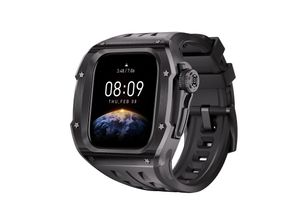 4255785150051 - Für Apple Watch Series 10 46mm Silikon Armband mit Metall Gehäuse Case