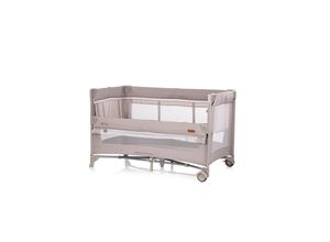 3800933001610 - Reisebett Glory 2 Ebenen Matratze Räder zusammenklappbar Tragetasche beige