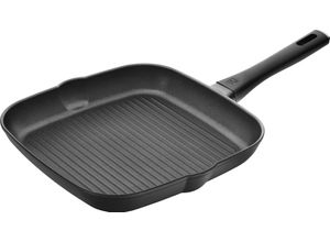 4009839535628 - Grillpfanne ZWILLING Shine schwarz B28cm L28cm Ø28cm Pfannen Induktion Antihaftbeschichtung Stay-Cool-Griff Made in Italy