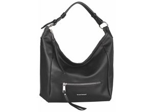 4262434232198 - Hobo BRUNO BANANI Amalfi Damen Gr B H T 42cm x 32cm x 18cm schwarz Lederimitat Taschen Beuteltasche Schultertasche verstellbarer Schulterriemen