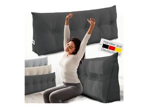 4260641681150 - Bett- und Rückenstützkissen >Anthrazit< 140cm