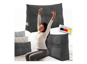 4260641681129 - Bett- und Rückenstützkissen >Anthrazit< 90cm