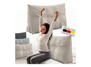 4260641681204 - Bett- und Rückenstützkissen >Sand< 90cm