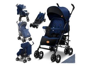 4260729116451 - KIDIZ® Kinderwagen City-Pro Buggy Kinderbuggy klappbar Liegebuggy Sportwagen Faltbar 360° 6-Zoll-Rädern Inkl Moskitonetz  Fußsack und Regenverdeck zusammenklappbar Schlaffunktion