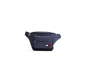 8721185089469 - Bauchtasche TOMMY JEANS TJM ESS DAILY BUMBAG Damen Gr B H T 24cm x 20cm x 8cm blau (navy) Lederimitat Textil unifarben mit Farbeinsatz Taschen Men Crossbody Minibag mit zwei Reißverschlusstaschen