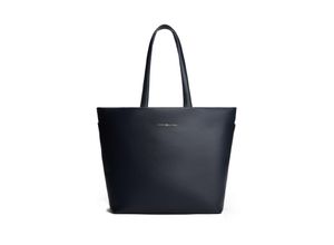 8721222009146 - Tragetasche TOMMY HILFIGER TH LOGOTAPE TOTE Damen Gr B H T 42cm x 30cm x 17cm dunkelblau Lederimitat Taschen Damen Shopper Umhängetasche mit Logoschriftzug