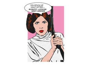 4055065163258 - Bild KOMAR Star Wars Classic Comic Quote Leia bunt (farbe bild(er) bunt) B50cm H70cm Holz Papier Bilder Wandbild zur Dekoration im Kinderzimmer - ohne Rahmen