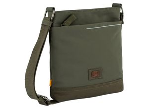 4255619900210 - Umhängetasche CAMEL ACTIVE City Damen Gr B H T 23cm x 25cm x 45cm grün (khaki) Nylon unifarben Taschen passender urbaner Begleiter mit kleinen reflektierenden Details