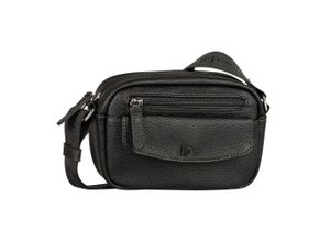 4255619926753 - Umhängetasche TOM TAILOR DENIM Fara Kinder Gr B H T 215cm x 15cm x 65cm schwarz Polyurethan clean gepflegt geprägtes Muster unifarben Taschen weicher softer Style mit Kontrastgewebeband und glossy Logodruck