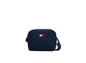 8721185110330 - Umhängetasche TOMMY JEANS TJW ESS DAILY CROSSOVER Damen Gr B H T 19cm x 14cm x 7cm blau (navy) Textil unifarben Taschen Schultertasche Kamerabag Minibag mit Logoflagge