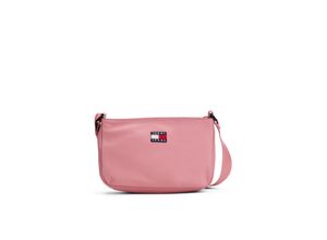 8721185114628 - Schultertasche TOMMY JEANS TJW DAILY SHOULDER BAG Damen Gr B H T 23cm x 145cm x 8cm rosa Textil unifarben Taschen Damen Umhängetasche Freizeittasche mit Logo-Schriftzug