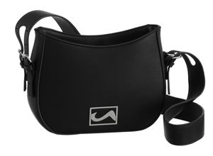 4030219841640 - Schultertasche ARA NADINE Damen Gr B H T 25cm x 21cm x 7cm schwarz Lederimitat Taschen Saddle-Bag Schultertasche mit Reißverschluss