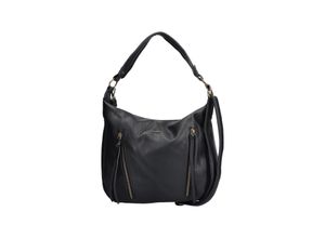 4061811897629 - Handtasche RIEKER Damen Gr B H T 25cm x 29cm x 11cm schwarz Lederimitat unifarben Taschen Schultertasche Damen Umhängetasche mit abnehmbarem Umhängeriemen