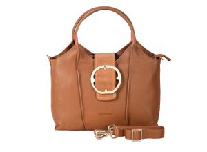 4046478090613 - Henkeltasche HARBOUR 2ND Silvana Damen Gr B H T 30cm x 21cm x 12cm sand Leder Taschen