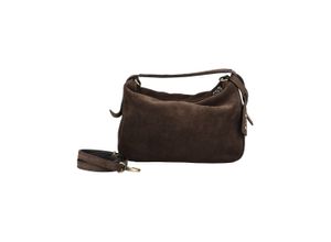 8051572829577 - Henkeltasche NERO GIARDINI Taschen Veloursleder Damen Gr onesize kastanie Veloursleder Taschen