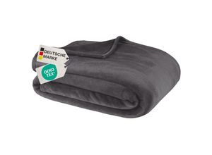 4255636666373 - NYVI Kuscheldecke Cashmere Touch - Extra Flauschig - kuschelweiche & warme Sofadecke für Herbst & Winter FarbeAnthrazit Größe180x220 cm