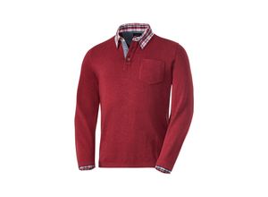 9010497196095 - Henson&Henson Herren Pullover mit Hemdkragen