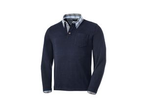 9010497196163 - Henson&Henson Herren Pullover mit Hemdkragen