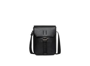 8719849898410 - Umhängetasche CALVIN KLEIN CARGO FLAP REPORTER Damen Gr B H T 17cm x 22cm x 8cm schwarz Lederimitat Taschen Schultertasche Herrentasche Freizeittasche