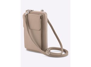 4260446537447 - Handytasche HEINE Damen Gr B H T 105cm x 185cm x 3cm grau (taupe) Polyurethan unifarben Taschen