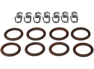 4016318201745 - Gardinenring Liedeco Gardinenstangen (Set 8-St mit Faltenlegehaken) für Gardinenstangen Ø 16 mm braun
