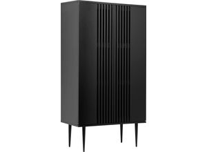 4068223070282 - Kommode PLACES OF STYLE Saltaire TOPSELLER OTTOs Choice schwarz B80cm H148cm T40cm FSC-zertifizierter Holzwerkstoff Sideboards In modernem Design Ganzmetall-Scharniere