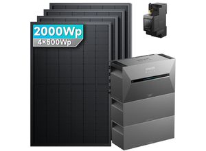 8711474114903 - Solarmars® 2000W Balkonkraftwerk mit Speicher Anker SOLIX Solarbank 3 E2700 Pro + 2x BP2700 - Ohne Halterung