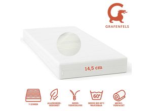 4251789611413 - Grafenfels Matratze Silber 90x200 mittel 145cm hoch 7-Zonen