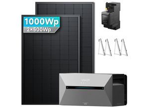 8711474375465 - Solarmars® 1000W Balkonkraftwerk mit Speicher Anker SOLIX Solarbank 2 E1600 pro - Mit Balkonhalterung