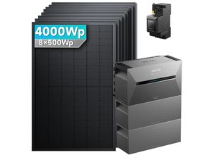 8711474159201 - Solarmars® 4000W Balkonkraftwerk mit Speicher Anker SOLIX Solarbank 3 E2700 Pro + 2x BP2700 - Ohne Halterung
