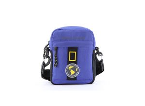 4006268672733 - Schultertasche NATIONAL GEOGRAPHIC New Explorer Damen Gr B H T 75cm x 19cm x 145cm blau Nylon Taschen Ripstop