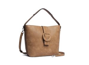 4036673251889 - Schultertasche Raffi Damen Gr B H T 35cm x 27cm x 13cm onesize braun Lederimitat COLLEZIONE ALESSANDRO Taschen aus griffechtem Lederimitat