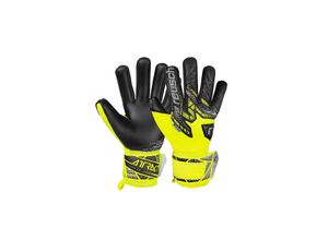 4060485563861 - Torwarthandschuhe REUSCH Attrakt Gold X NC Junior Jungen Gr 75 gelb (gelb schwarz) 3% Polyurethan 34% Polyester 50% Elastodien 1% Baumwolle mehrfarbig Handschuhe im Negative Cut
