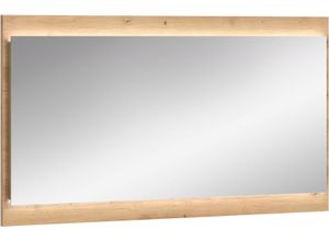 4069745394320 - Wandspiegel INOSIGN EVRID Breite 110 cm Rahmenoptik farblich abgesetze Trägerplatte artisan oak nb B110cm H60cm T6cm Spiegelglas Spiegel Spiegel Garderobenspiegel Flurspiegel Dielenspiegel Spiegelpaneel