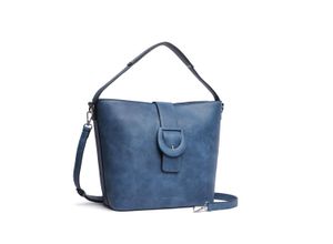 4036673251841 - Schultertasche Raffi Damen Gr B H T 35cm x 27cm x 13cm onesize blau Lederimitat COLLEZIONE ALESSANDRO Taschen aus griffechtem Lederimitat