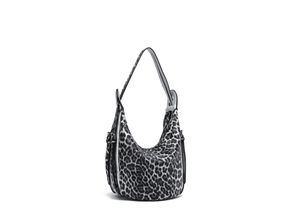 4036673236374 - Schultertasche Leo Damen Gr B H T 31cm x 35cm x 20cm onesize braun Lederimitat COLLEZIONE ALESSANDRO Taschen mit Leo Muster in schwarz-weiß