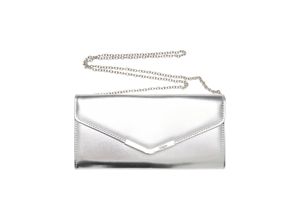 4061516248801 - Umhängetasche VON DUTCH NANCY CLUTCH Damen Gr onesize silber 100% Kunststoff unifarben Taschen